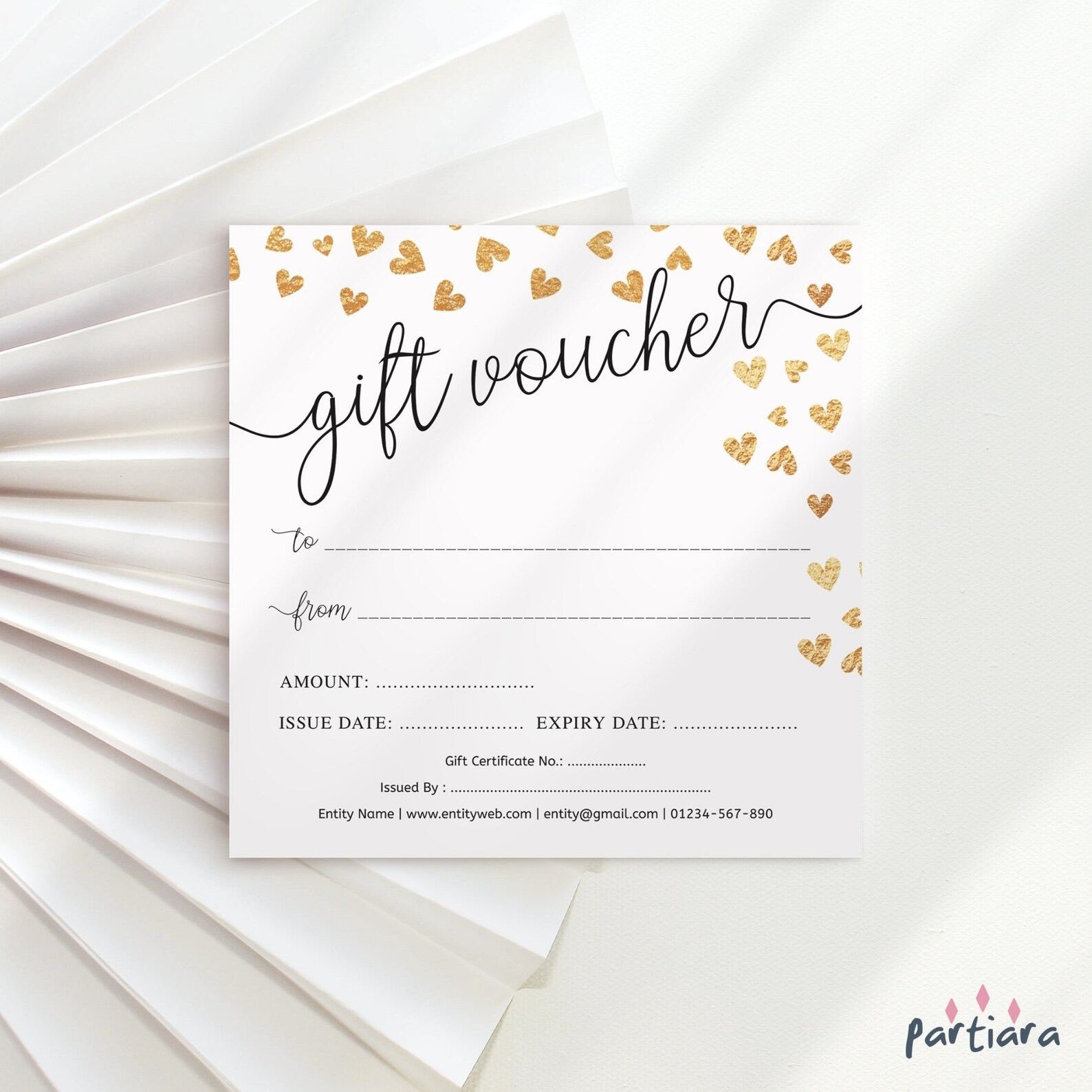 Editable Gift Voucher Card Template Birthday Party Gifting Printable ...