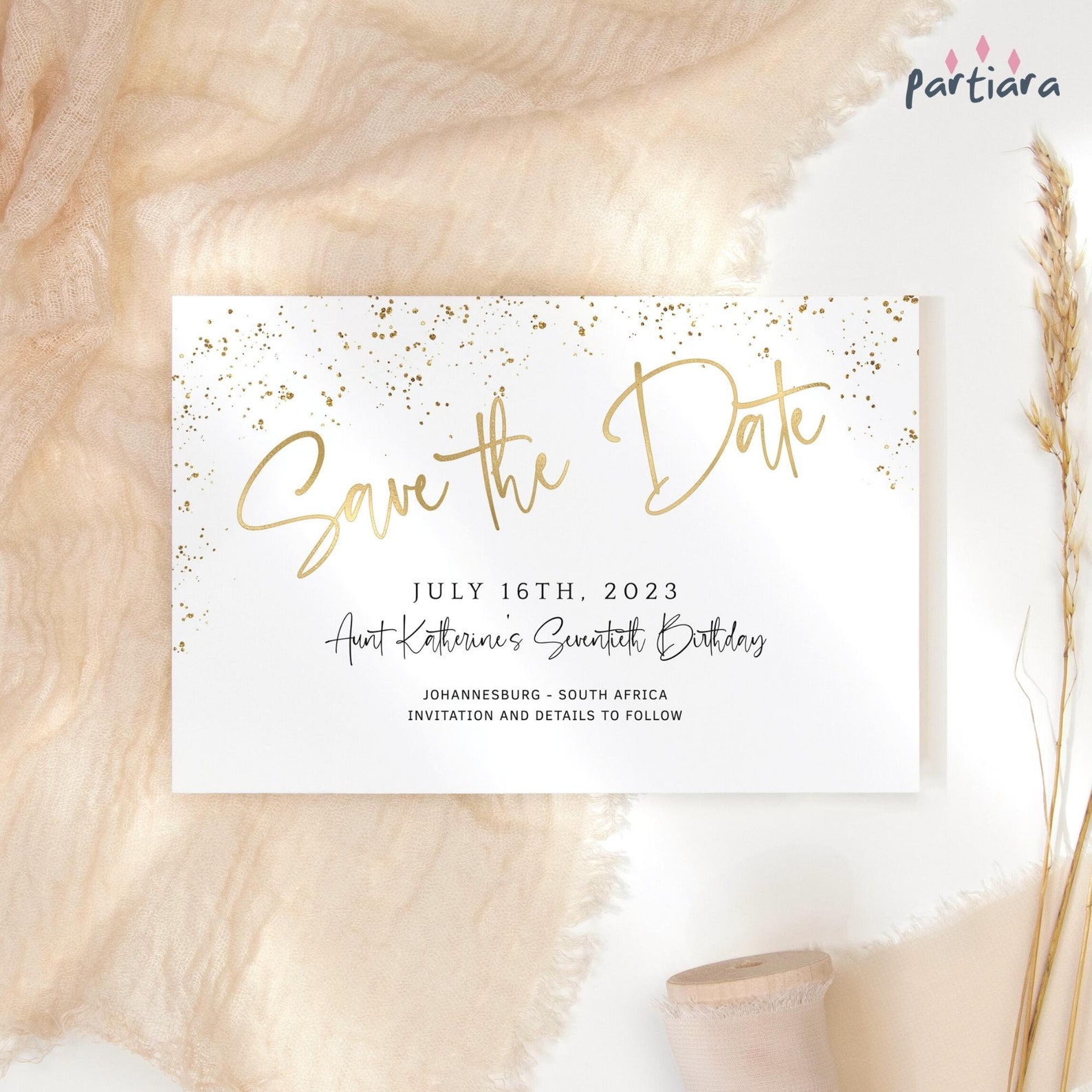 Save the Date Birthday Save Our Dates Ladies 70th Birthday Party ...