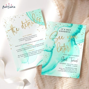 Farewell Party Invitation Template, See You Later Retirement Dinner ...