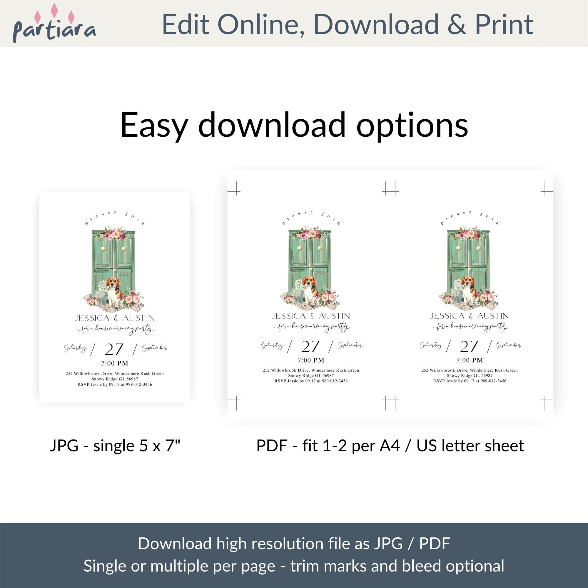 Housewarming Party Invitation Editable New Home House Moving | Etsy