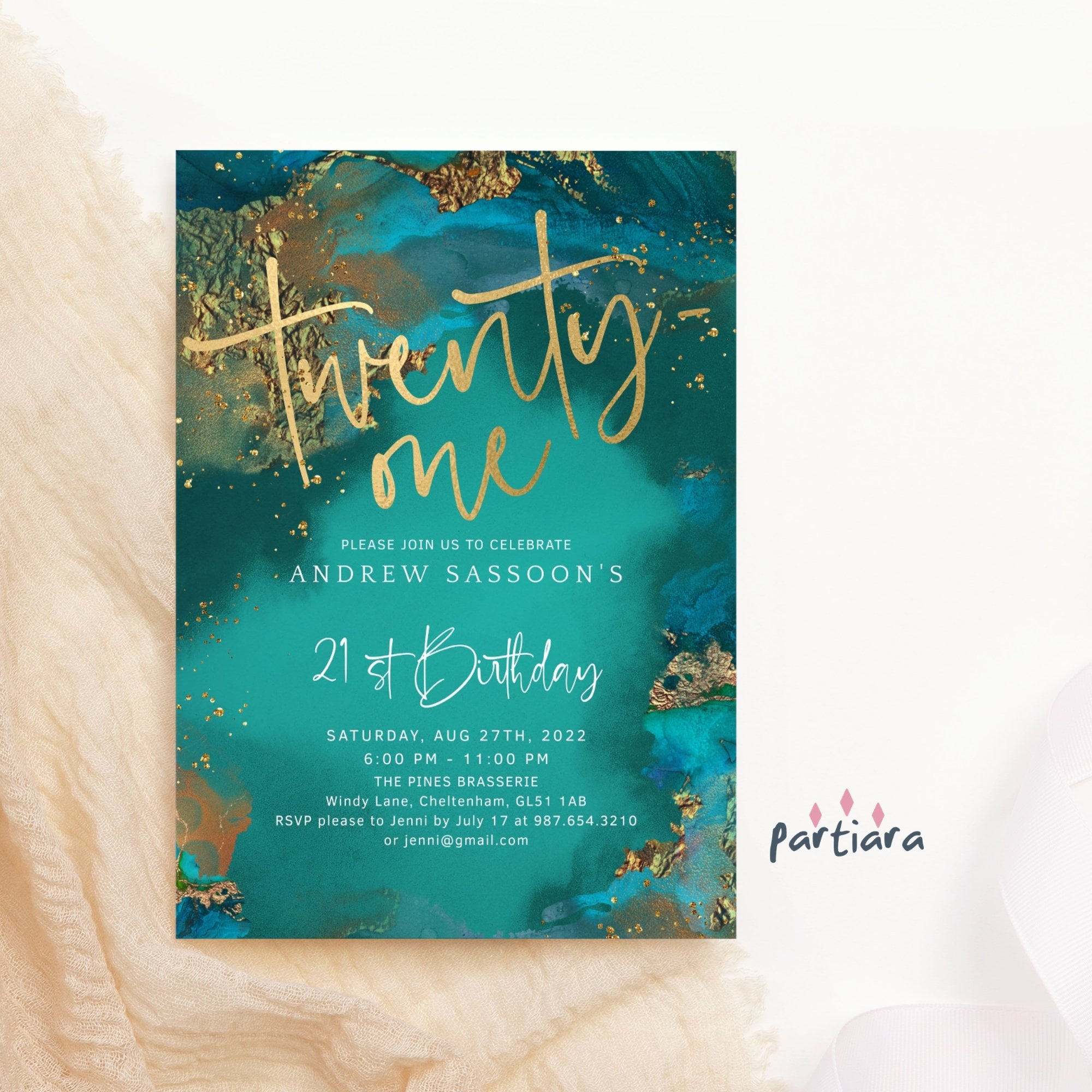 21st Birthday Invitations Free Download