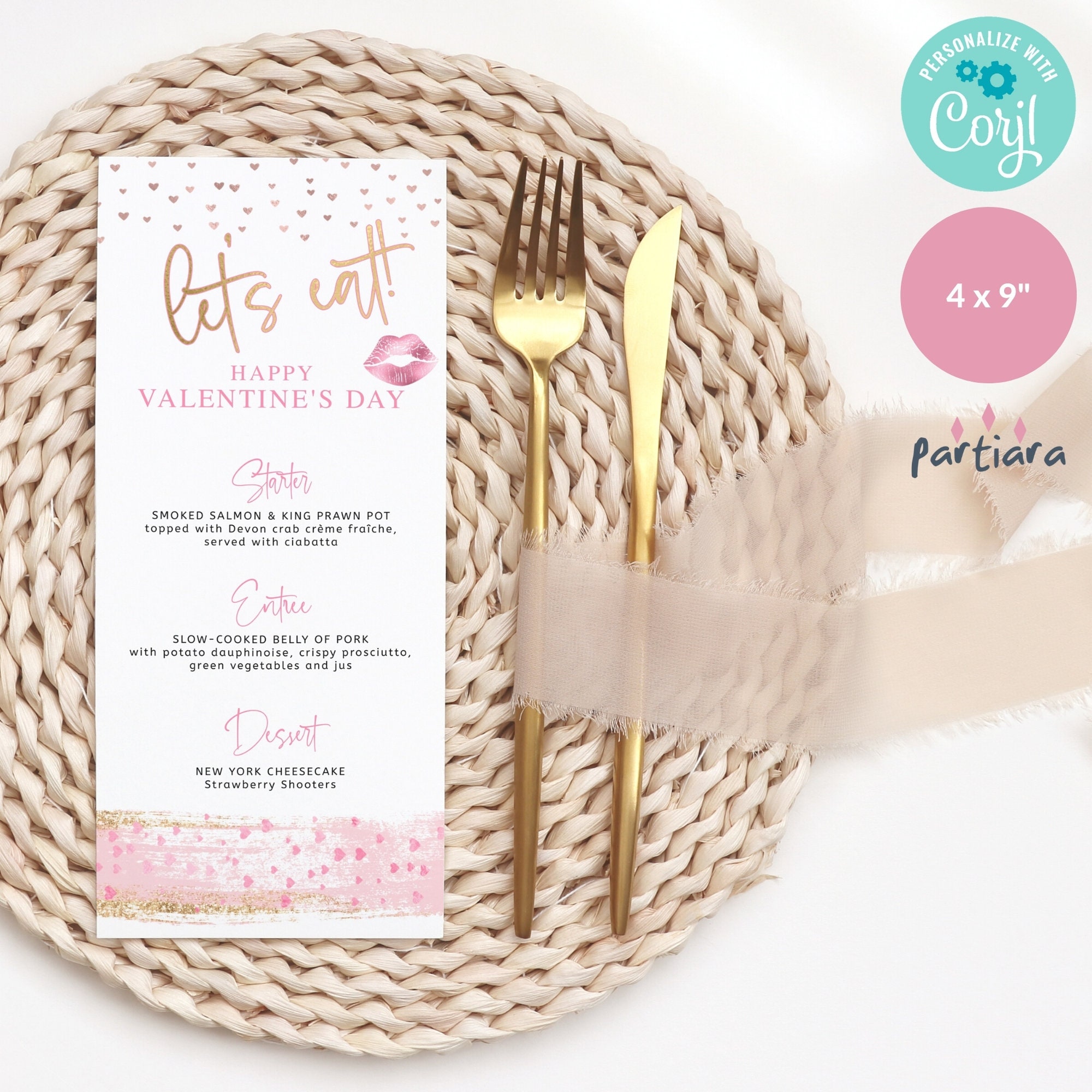 Stationery Sweetheart Birthday Menus Printable Little Sweet Heart Girl ...