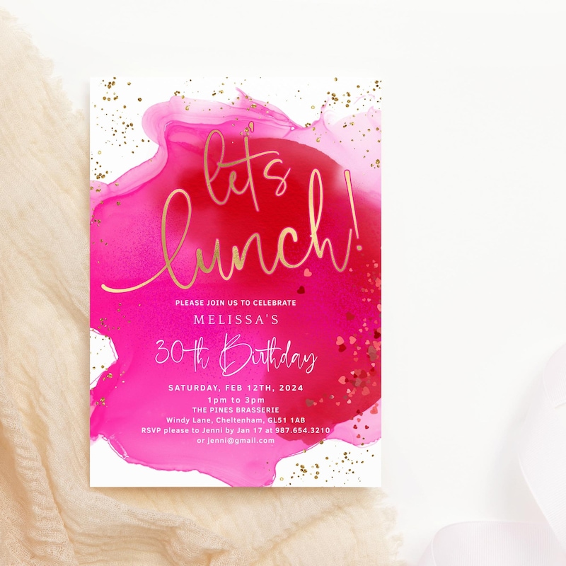 Food Service Invite - Etsy UK