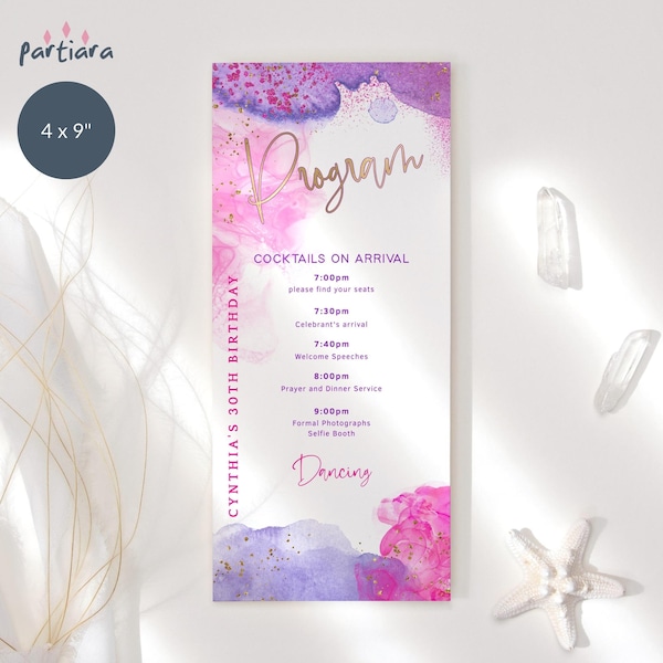 Tea Party Program - Etsy