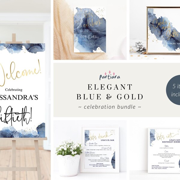 Gold Birthday Party - Etsy