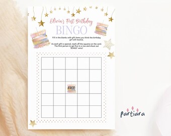 Happy Birthday Bingo Game Printable Bingo Game With Large - Etsy