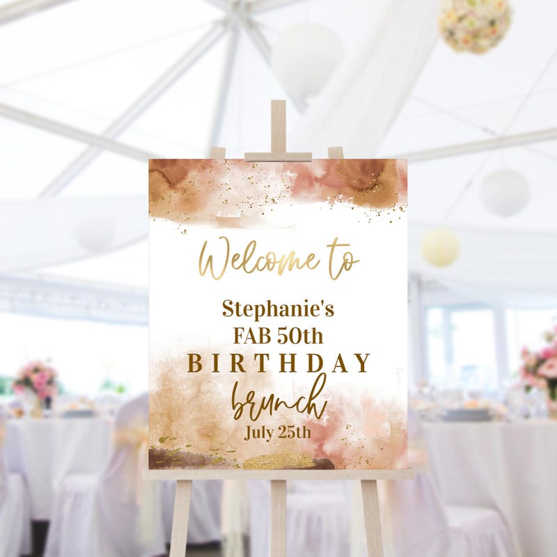 Brown Paper Birthday Sign - Etsy
