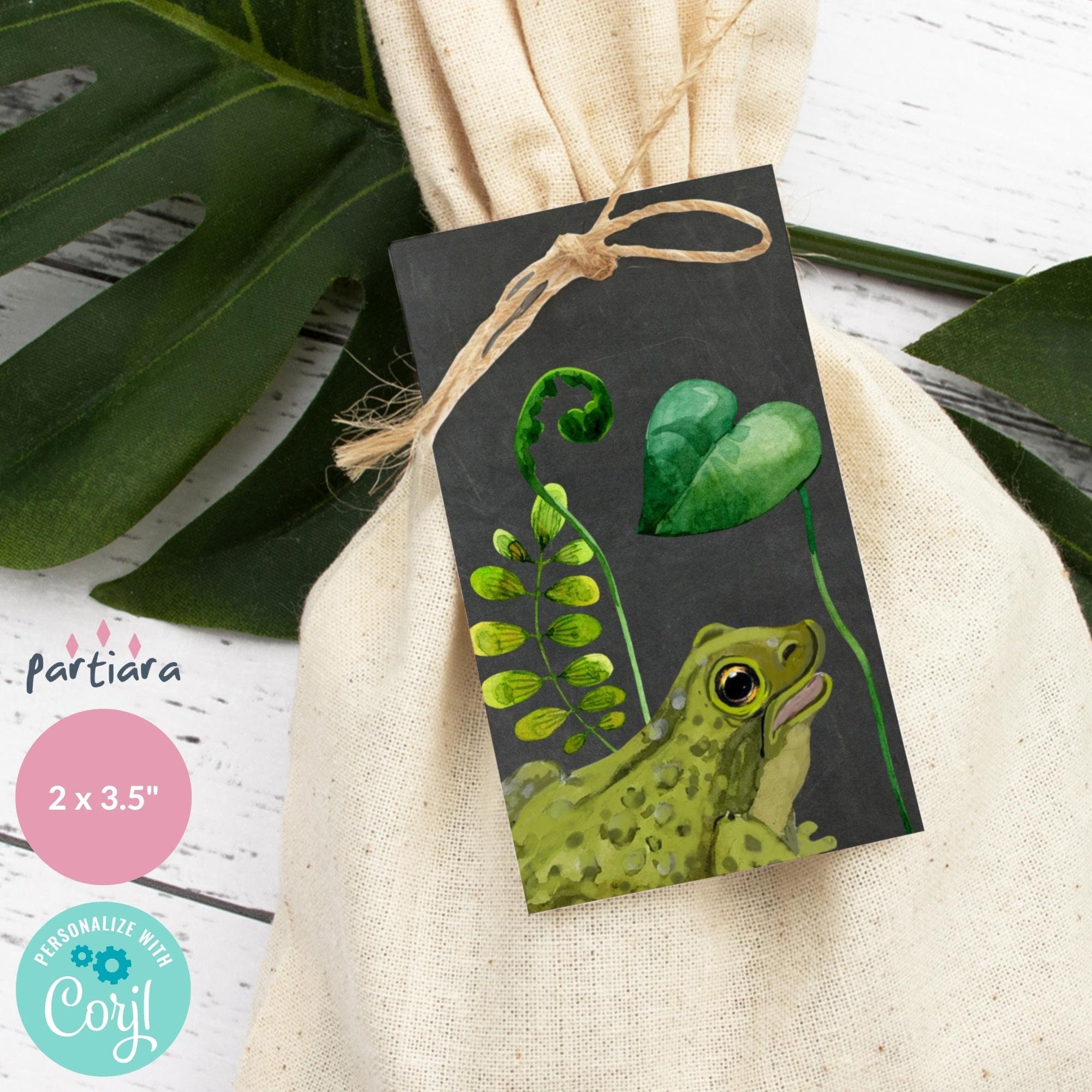 Woodland Birthday Toad Thank You Tag Printable Outdoor Forest - Etsy