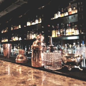 Signature Drinks Menu Mens Gangster Theme Mafia Dinner Party Bar Table ...