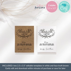 Editable Book Label Cards, Personalized Library Book Labels, This ...