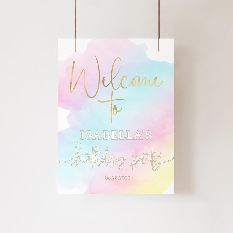 Pastel Rainbow Birthday - Etsy