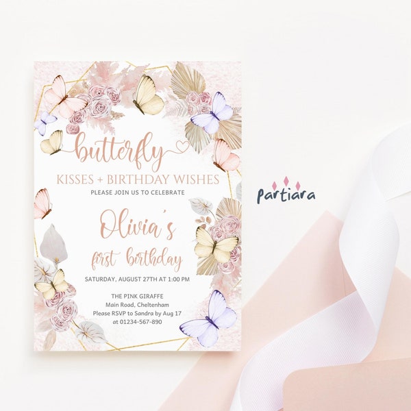 Butterfly Invitation - Etsy