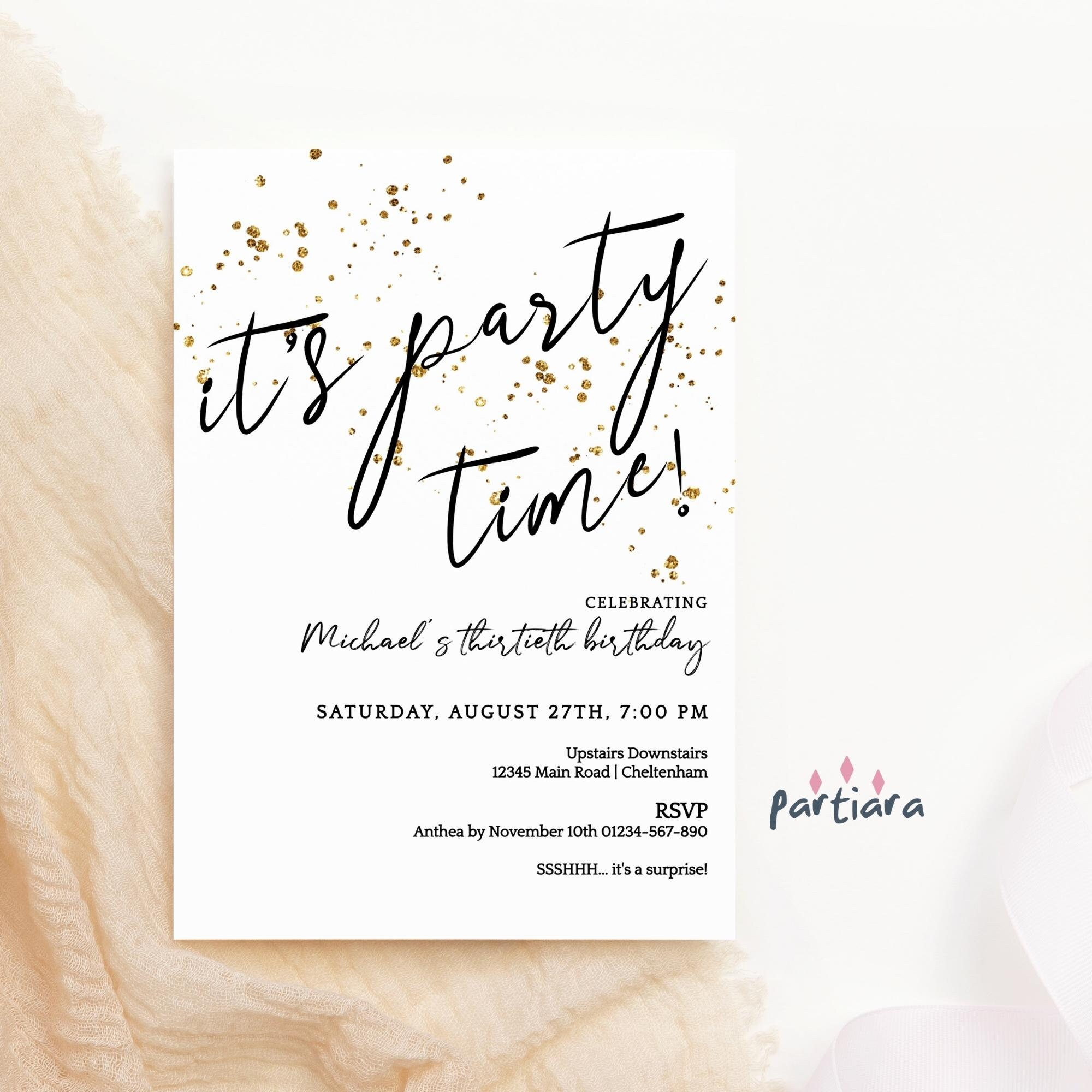 Party Time Invitations
