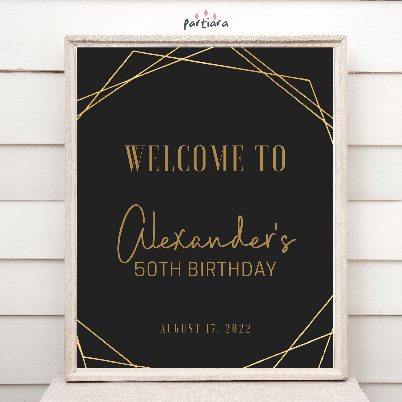 Welcome Birthday Party Sign Template Adult Birthday Party | Etsy