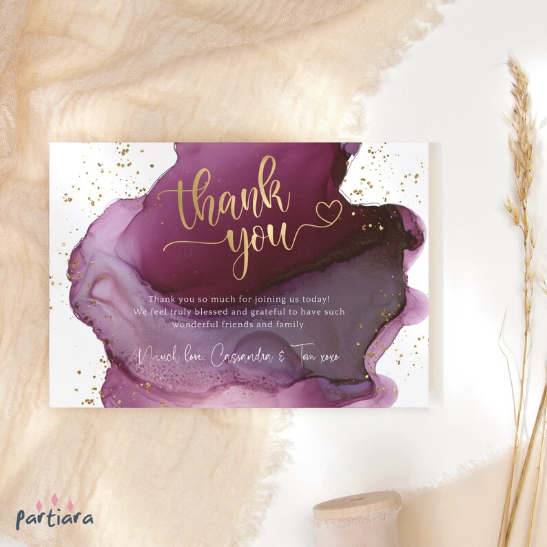 Birthday Thank You Cards Editable Adult Party Thankyou - Etsy
