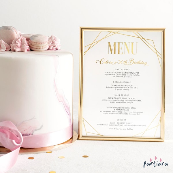 Holiday White and Silver Menu Dinner 5x7 Card - Etsy