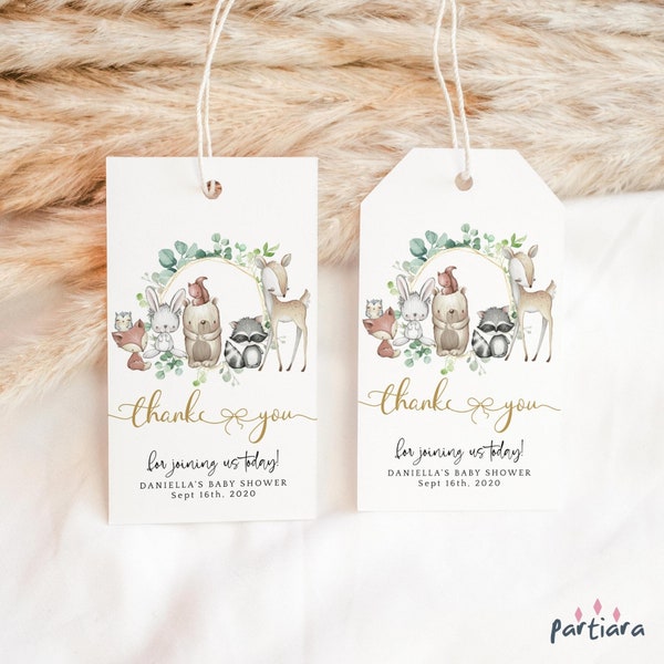 Woodland Tags - Etsy