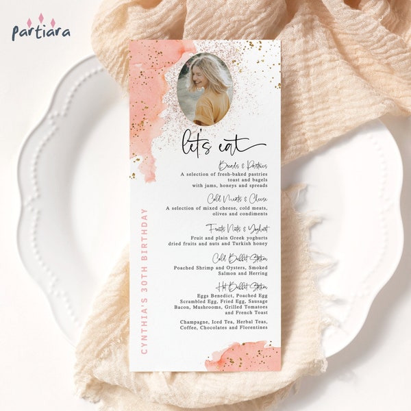Teen Girls Menu - Etsy