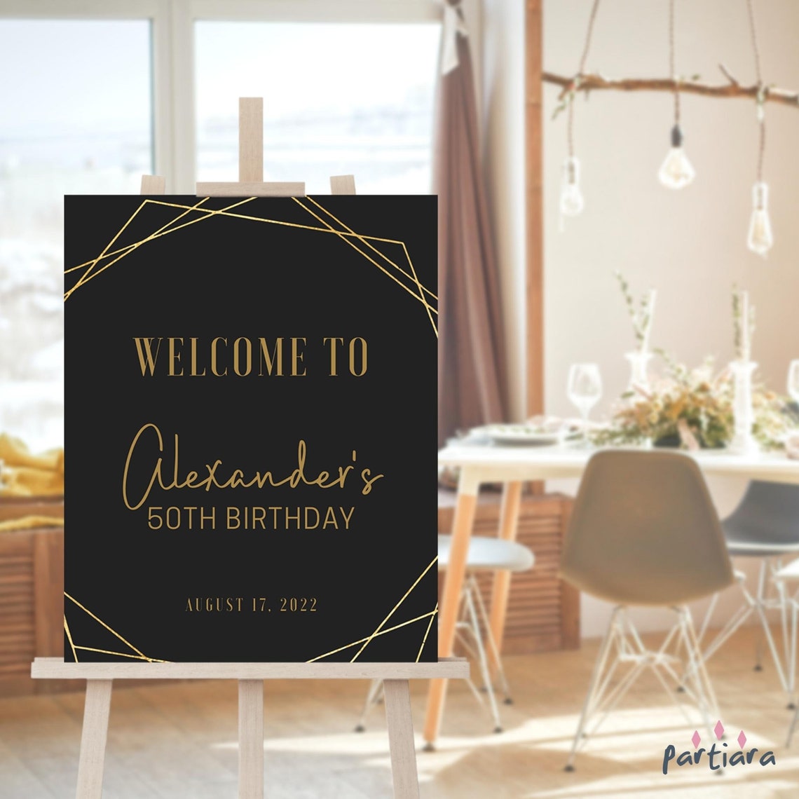 Welcome Birthday Party Sign Template Adult Birthday Party | Etsy