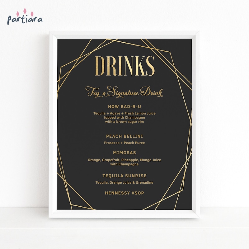 Menu Sign - Etsy