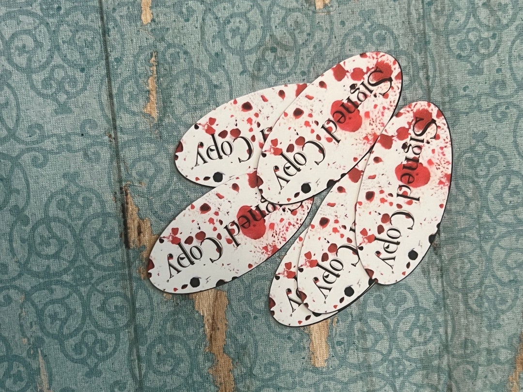 Signed Copy Blood Splatter Stickers Pack of 25 - Etsy
