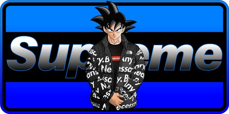 Goku Supreme Anime Aluminum Sublimation .045" (1.12mm) License Plate - Etsy