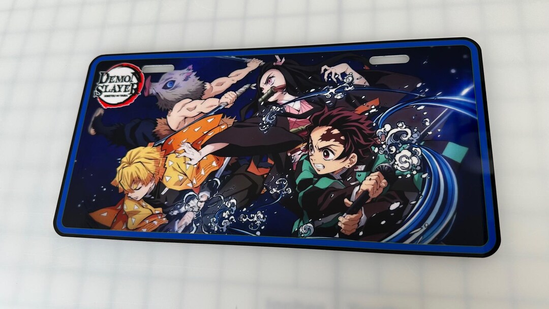 Demon Slayer Aluminum Sublimation .045" (1.12mm) License Plate - Etsy