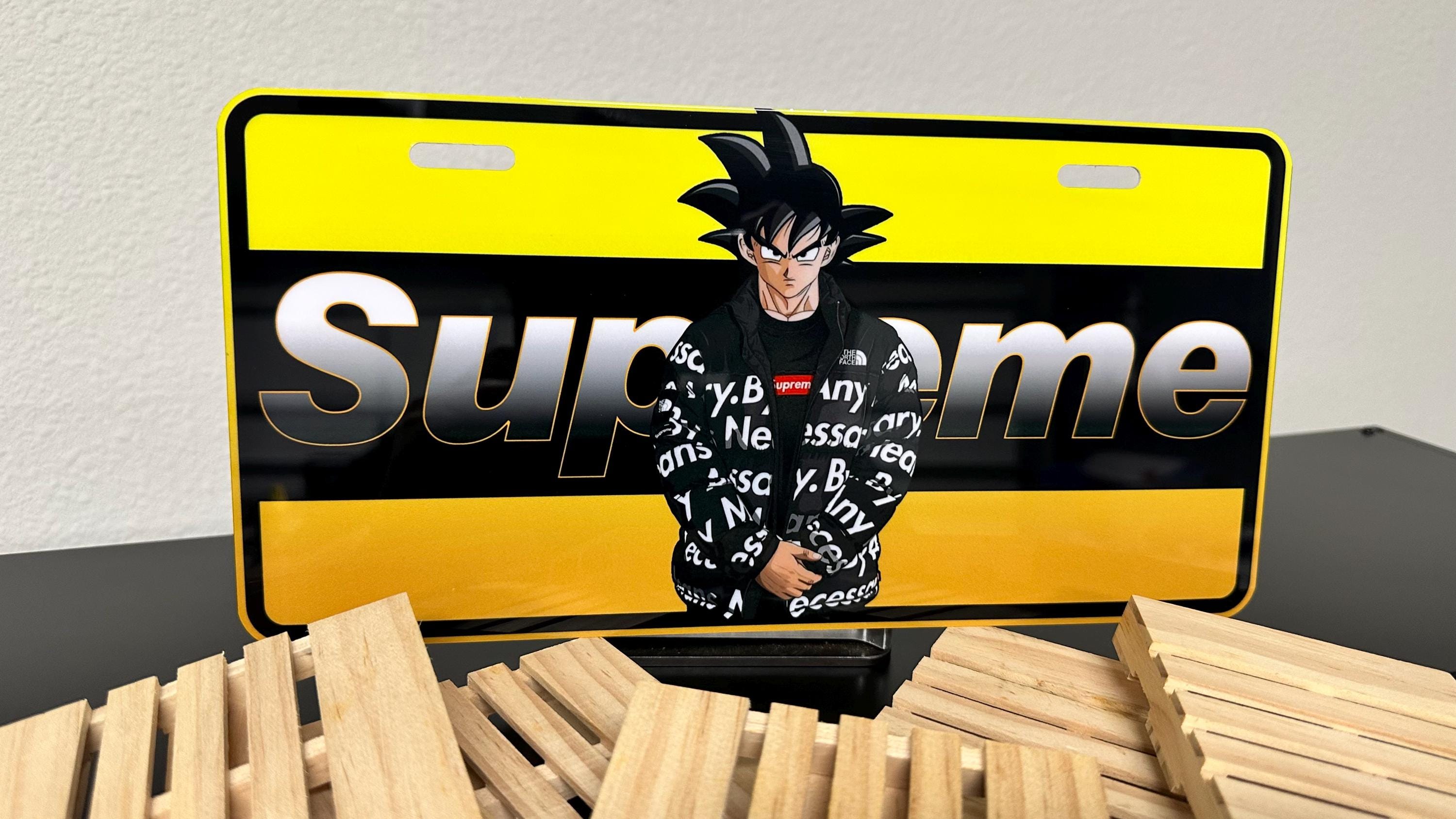 Goku Supreme Anime Aluminum Sublimation .045" (1.12mm) License Plate - Etsy