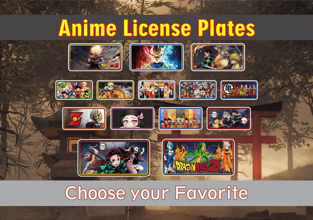 Anime Aluminum Sublimation .045" (1.12mm License Plates - Etsy