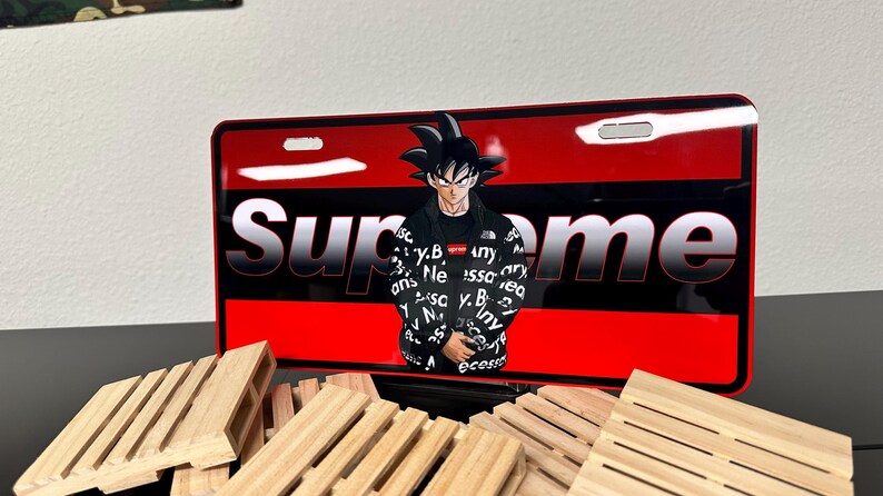 Goku Supreme Anime Aluminum Sublimation .045" (1.12mm) License Plate - Etsy