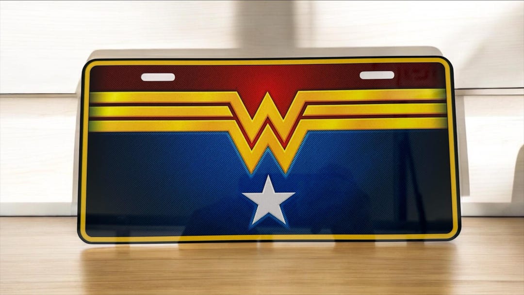 Wonder Woman Love Aluminum Sublimation .045" (1.12mm) License Plate - Etsy