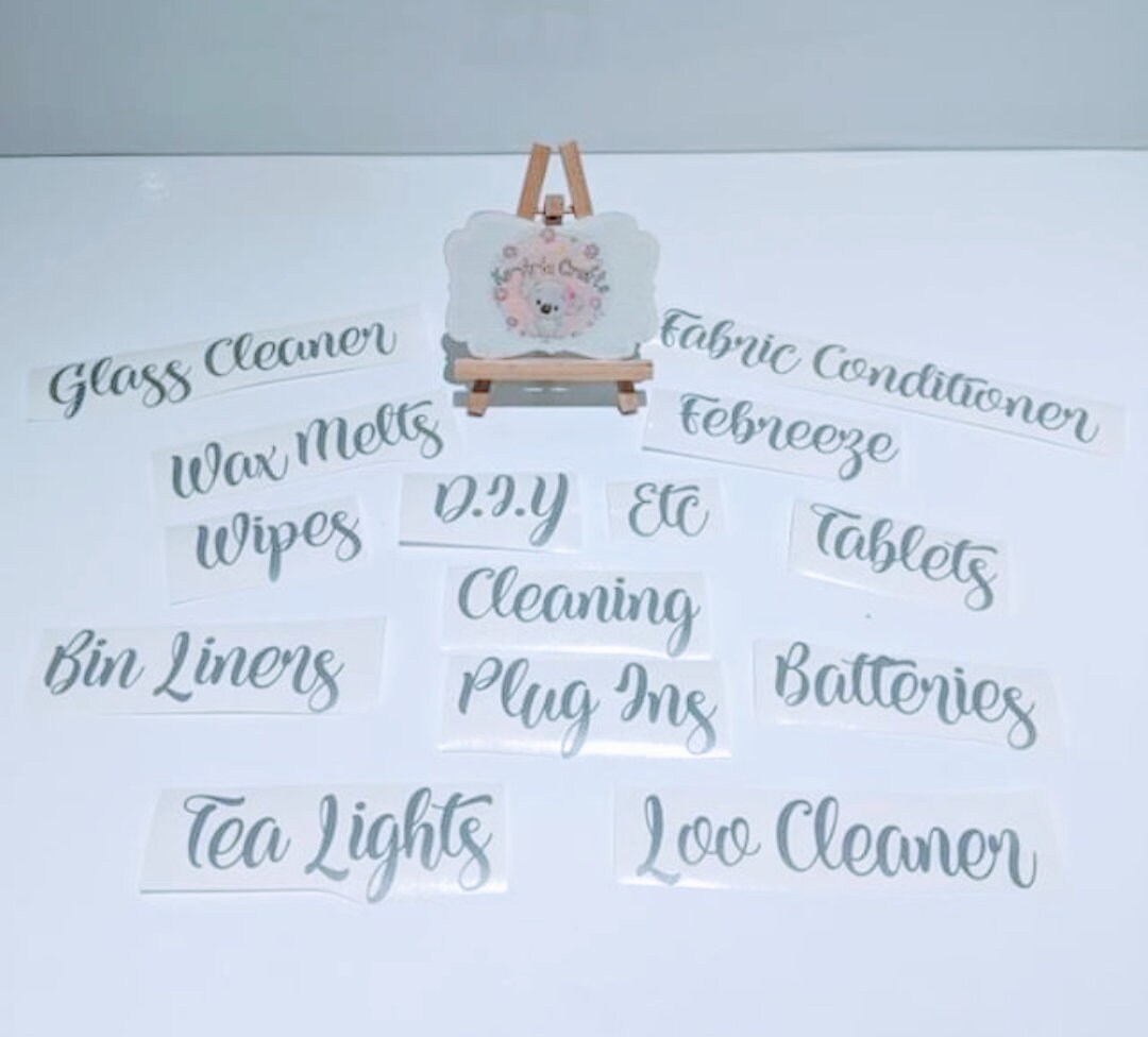 HINCH STYLE VINYL Decals, Labels, Baskets, Cleaning, Hinching, Storage ...