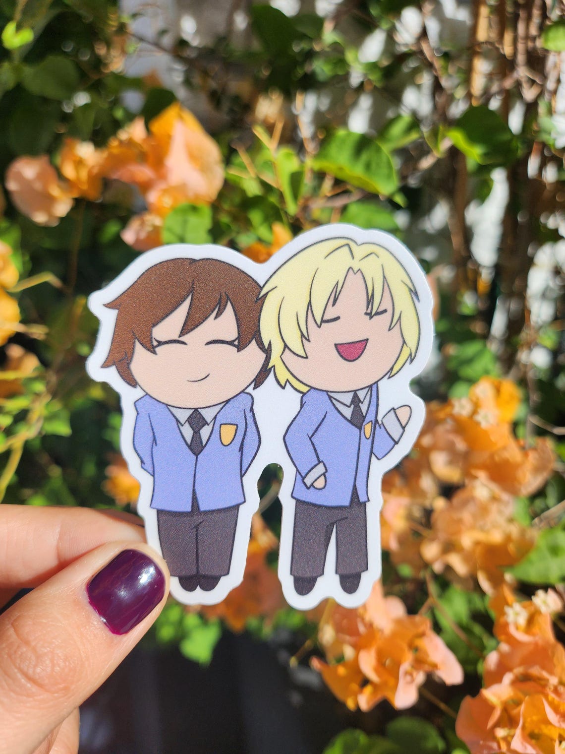 Haruhi and Tamaki Sticker, Ouran High School Host Club Anime Sticker ...