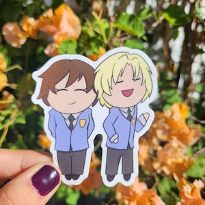Haruhi and Tamaki Sticker, Ouran High School Host Club Anime Sticker ...