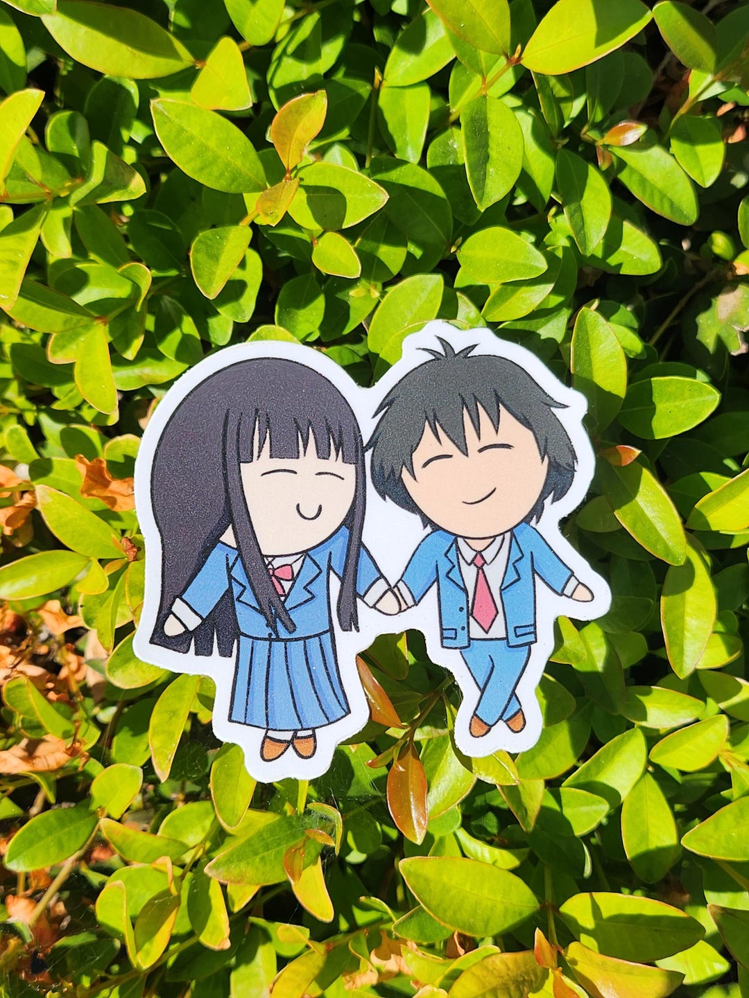 Sawako and Kazehaya Chibi Anime Sticker, From Me to You Merch, Kimi Ni ...
