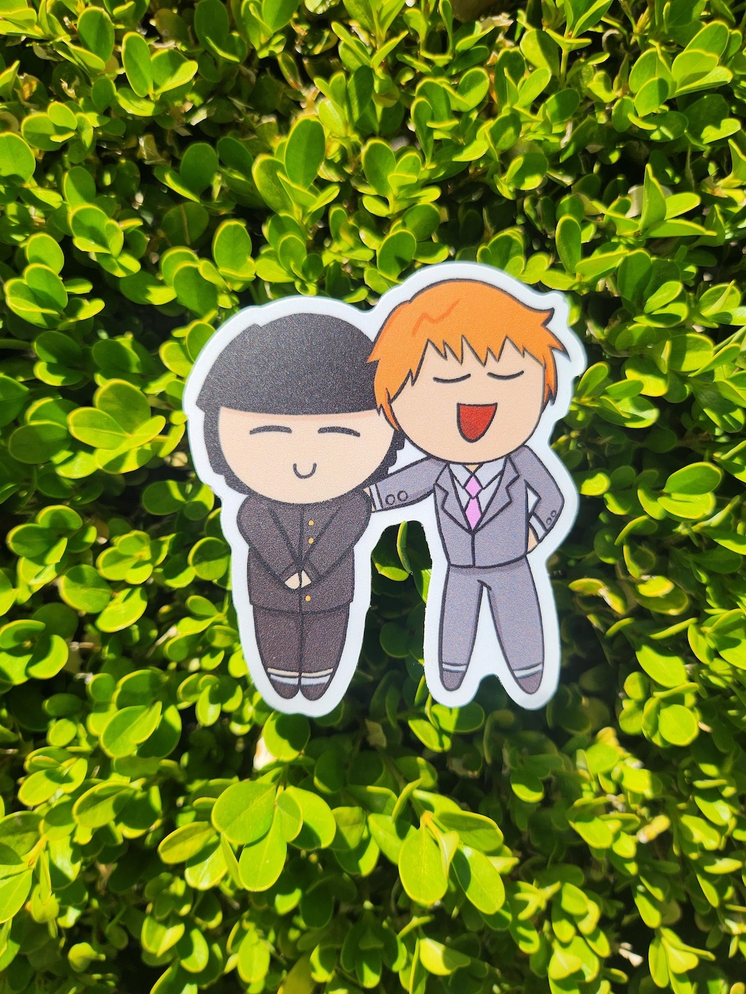 Mob and Reigen Sticker, Mob Psycho 100 Sticker, Mob and Reigen Merch - Etsy