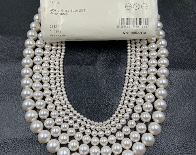 Swarovski Like Multi-colored Necklace. Gema. Contemporary Look Crystal ...