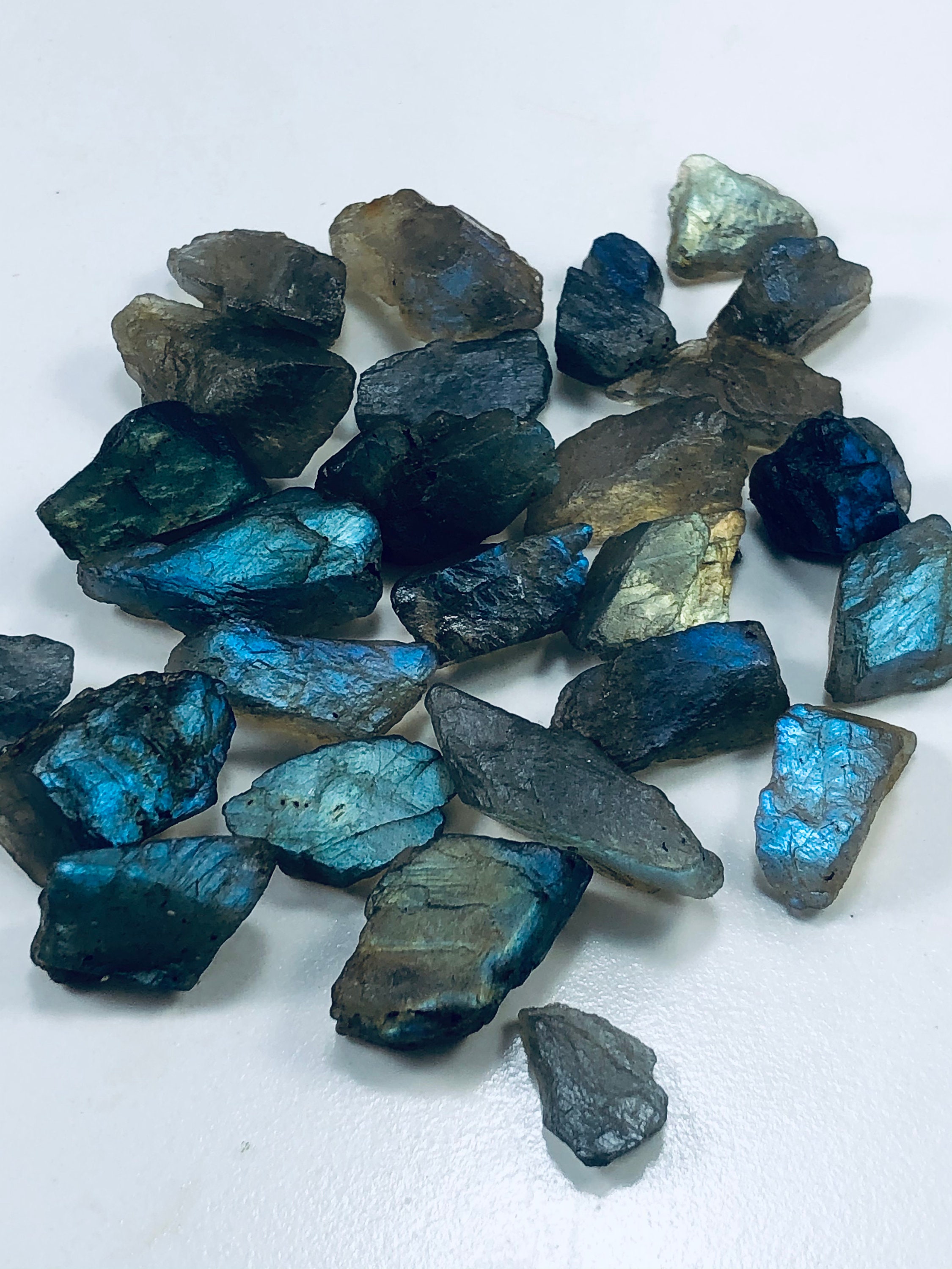 10 pcs Multi Fire Raw Labradorite Natural Rough Labradorite | Etsy