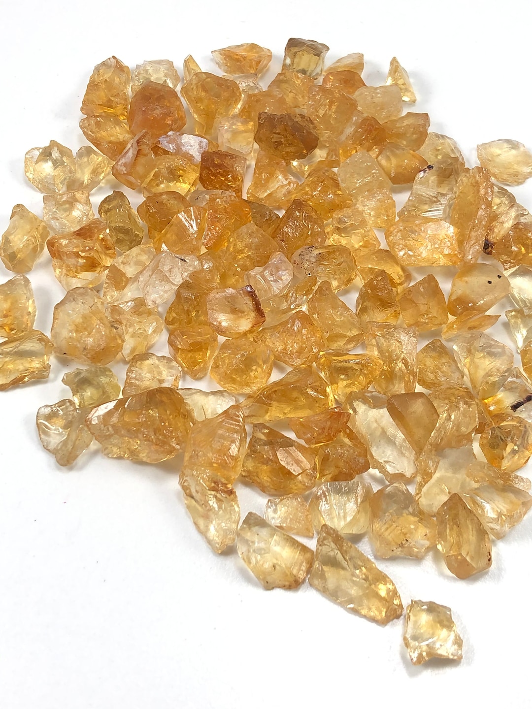 10 Raw Citrine Crystal Clusters, Loose Gemstones, Jewelry Making (6 ...
