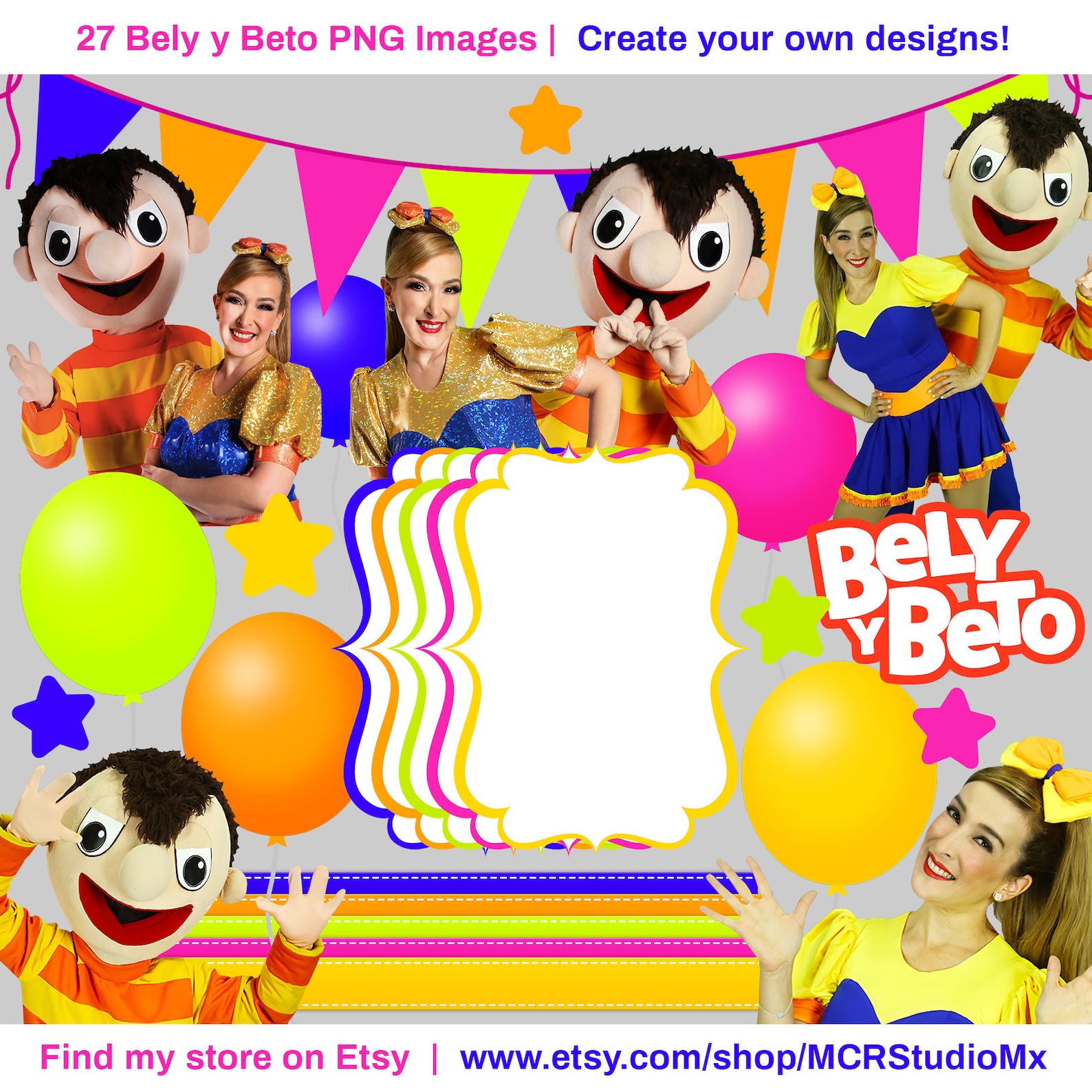 Bely Y Beto Digital Papers Bonus Clipart Clipart And Etsy México