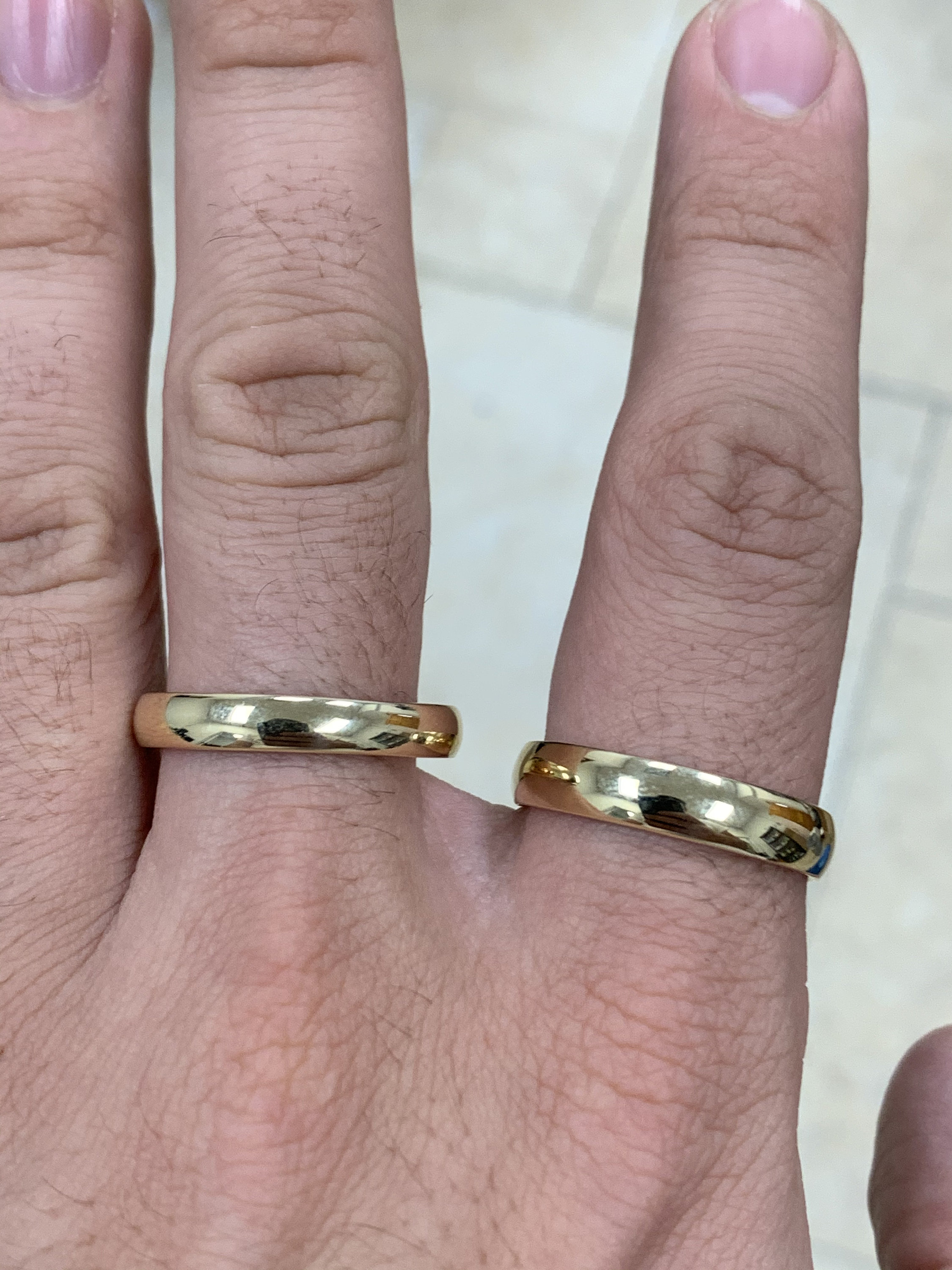 14 Karat Gold Ring Pure 14K Gold Wedding Band Real 14K | Etsy