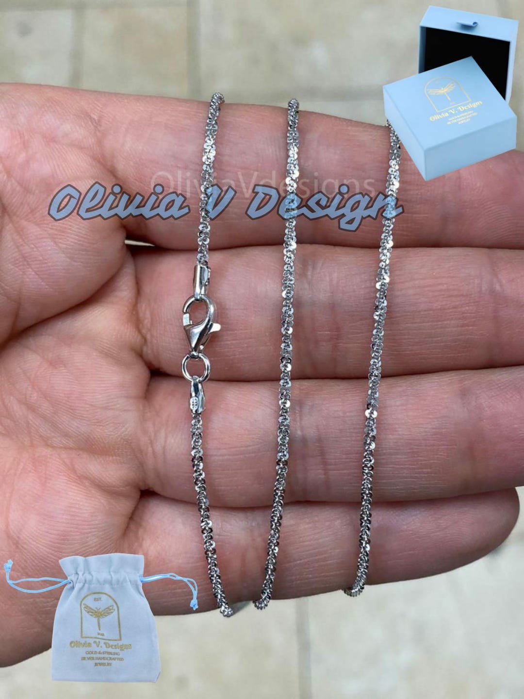 925 Sterling Silver Rhodium Sparkle Glitter Margarita Twisted Rock ...