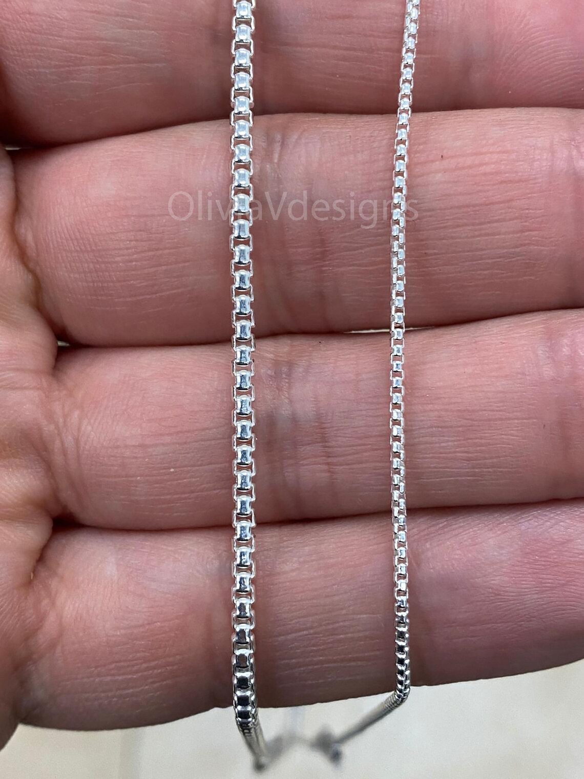 Round Box Chain 1.3mm 2.2mm Round Box Chain Sterling Silver - Etsy UK