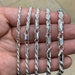 925 Sterling Silver Rope Chain Necklace Italy 1.2mm 1.5mm - Etsy Canada