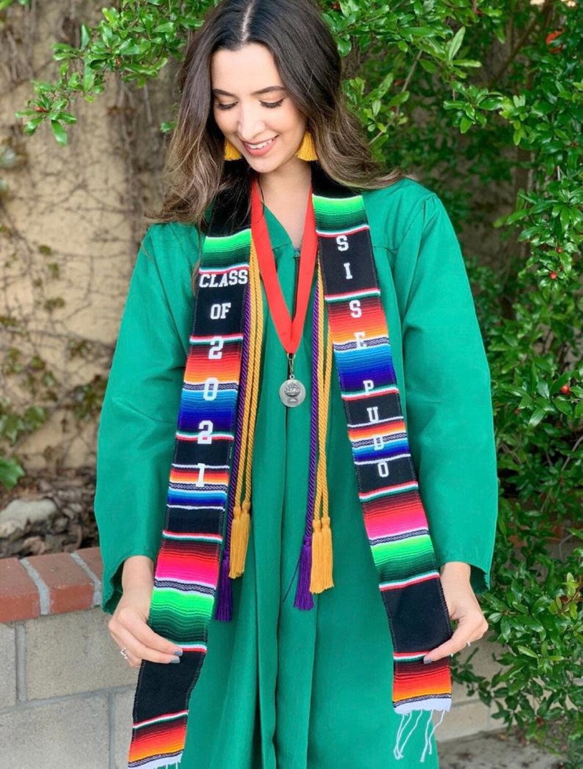 Mexican Serape Graduation Stole SI SE PUDO First Generation - Etsy