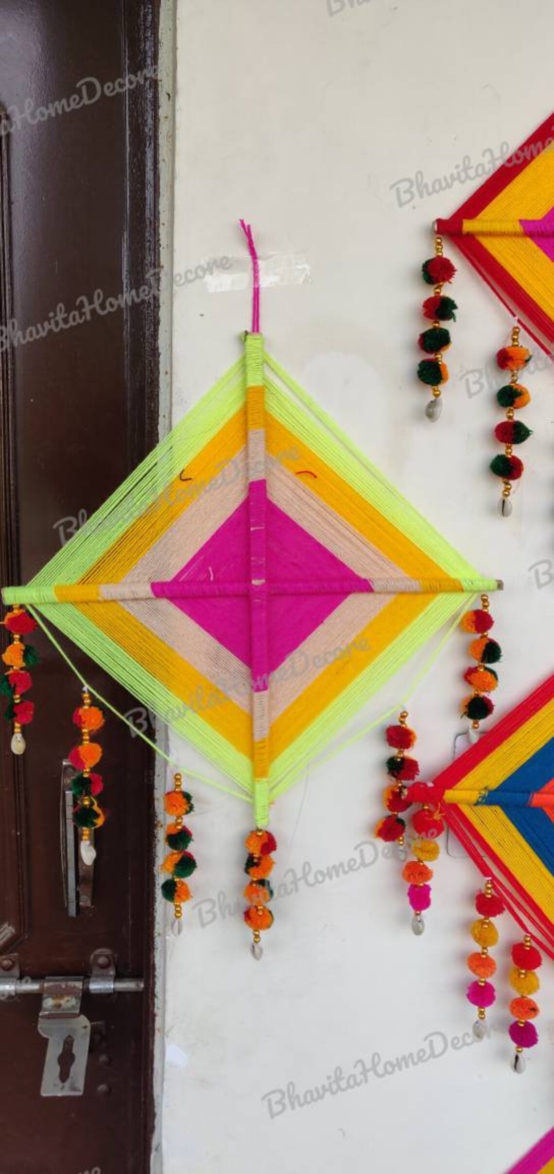 Decorative Beautiful Woolen Kite Indian Handmade Dream Catchers Indian ...