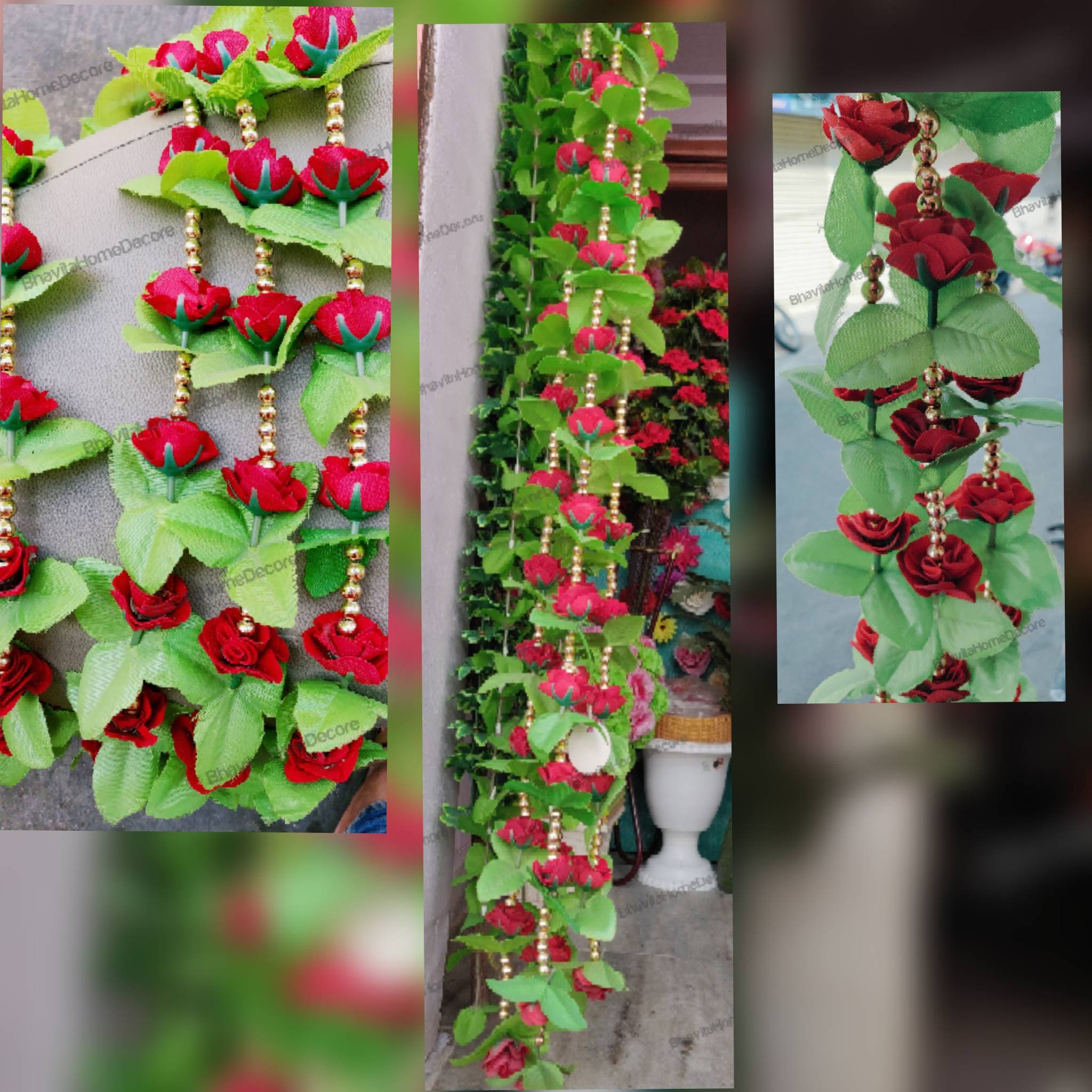 Special Rose and Leaves Strings Beautiful Decoration - Etsy