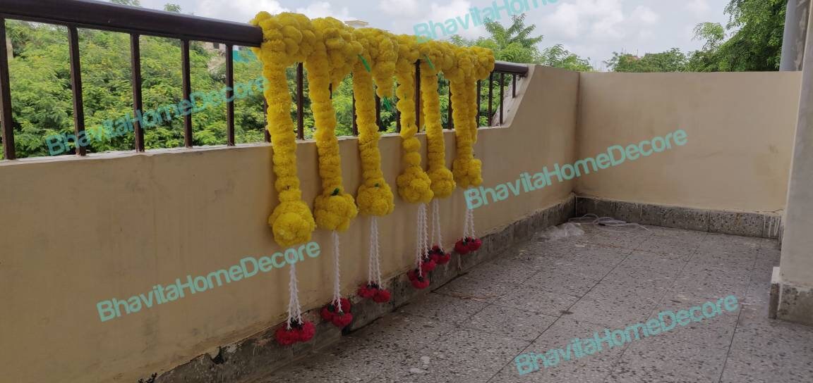 4.5 Ft Free Shipping Decorative Flower Garland Artificial | Etsy