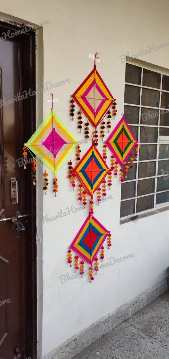 Decorative Beautiful Woolen Kite Indian Handmade Dream | Etsy