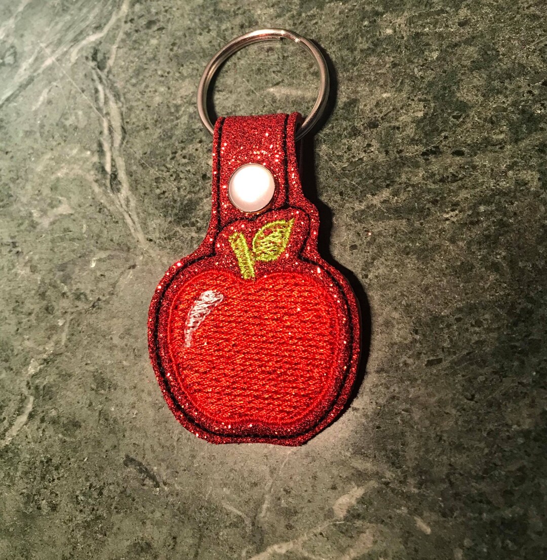 Apple Key Chain - Etsy